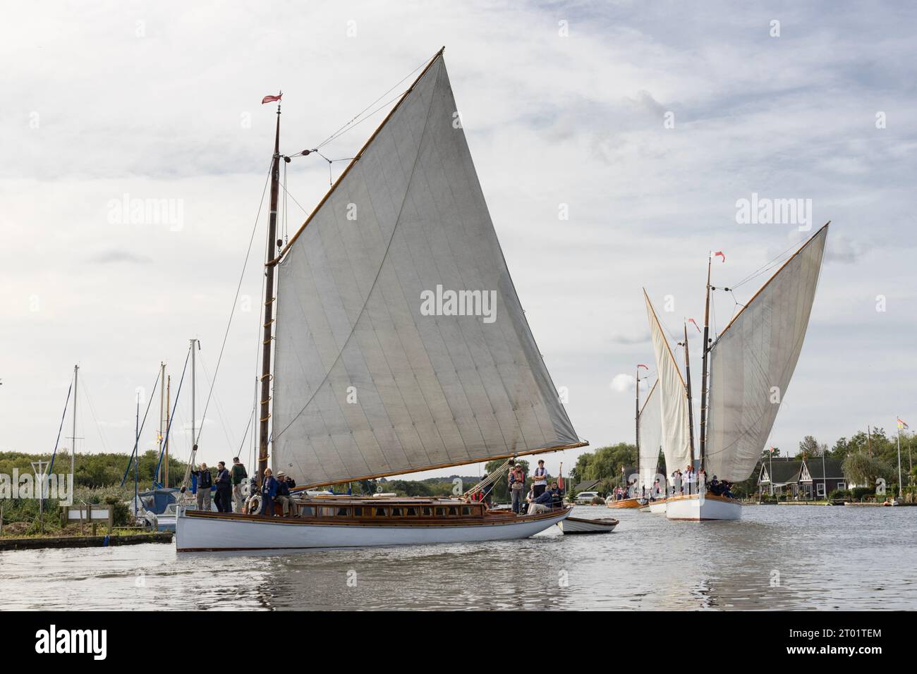 White moth wherry yacht sailing hi-res stock photography and images - Alamy