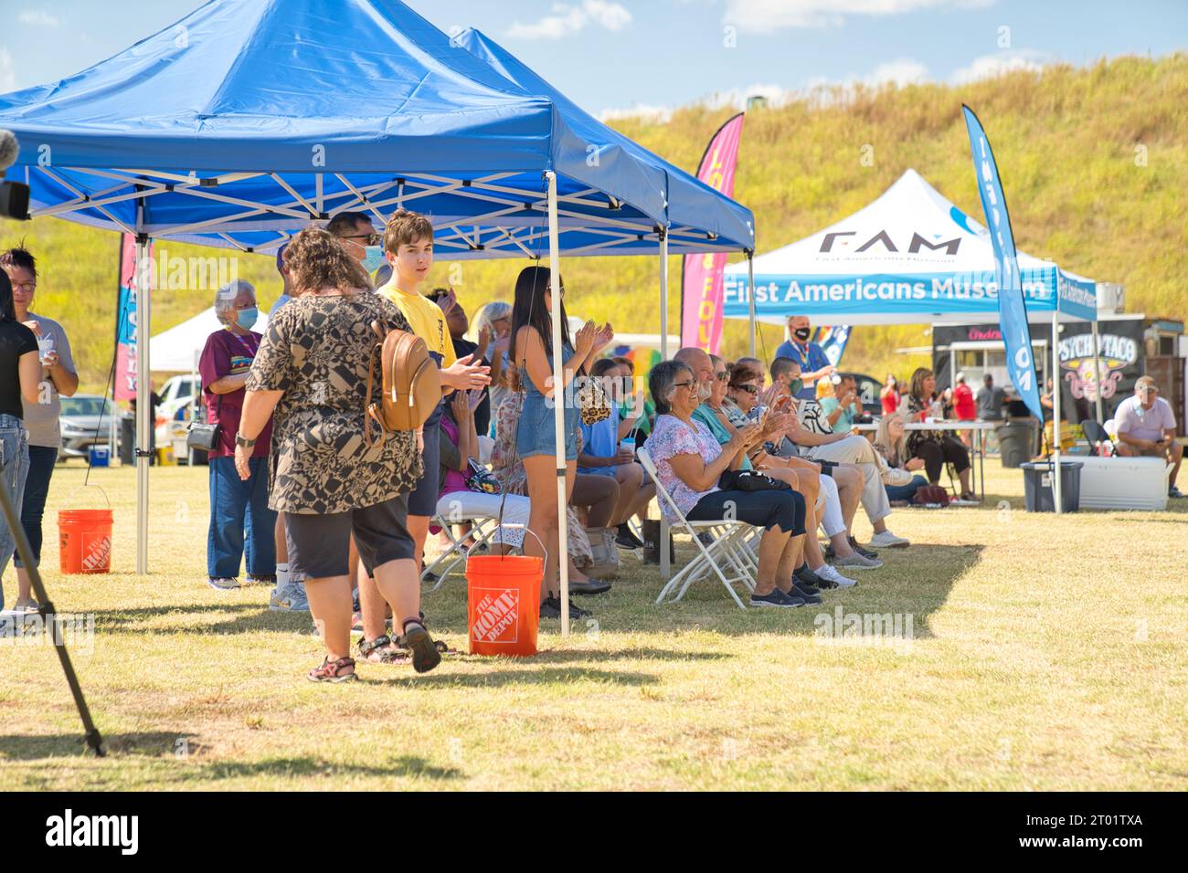 Grand Opening of the First Americans Museum, First Americans dancing on ...