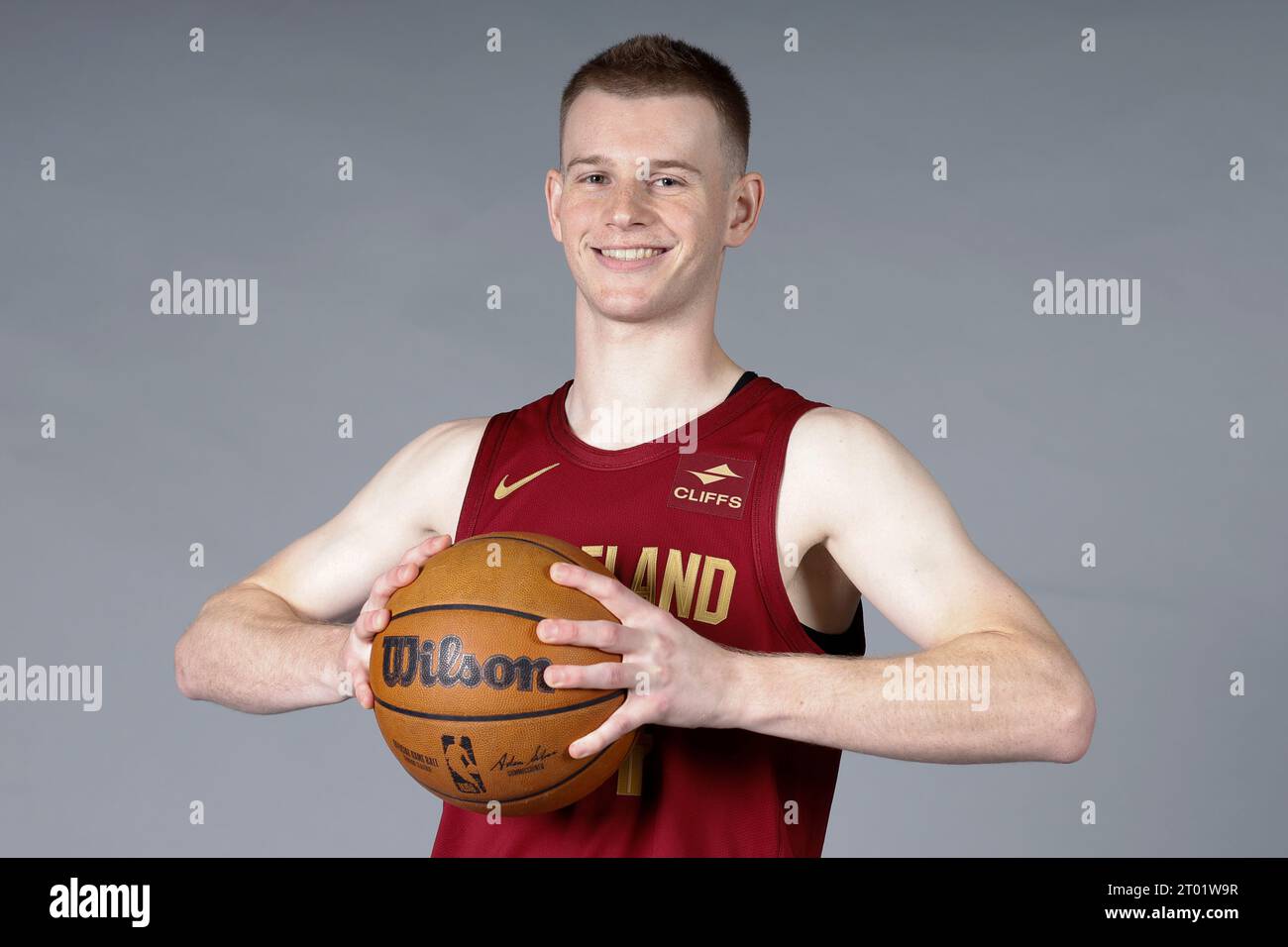 Cleveland Cavaliers guard Justin Powell poses for a portrait during the ...