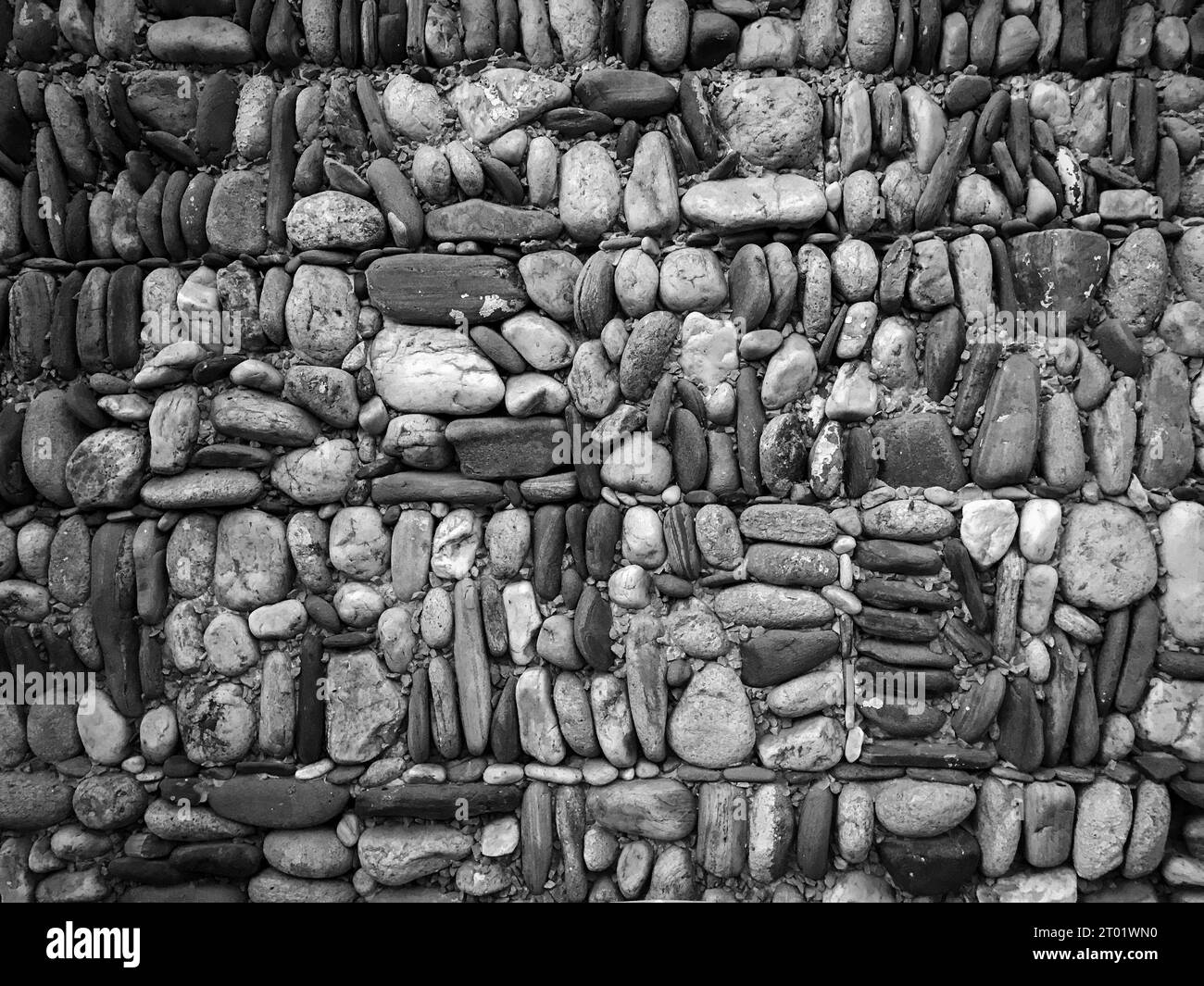 Rock and stone wall texture at the beach with Old brick stone wall ...