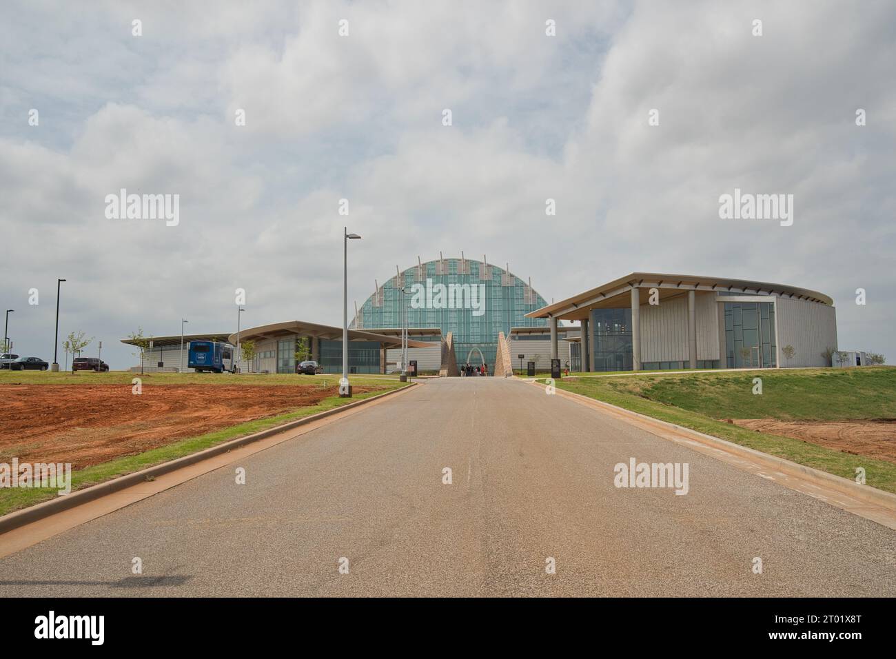View of First Americans Museum from entrance road with Touch to Above ...