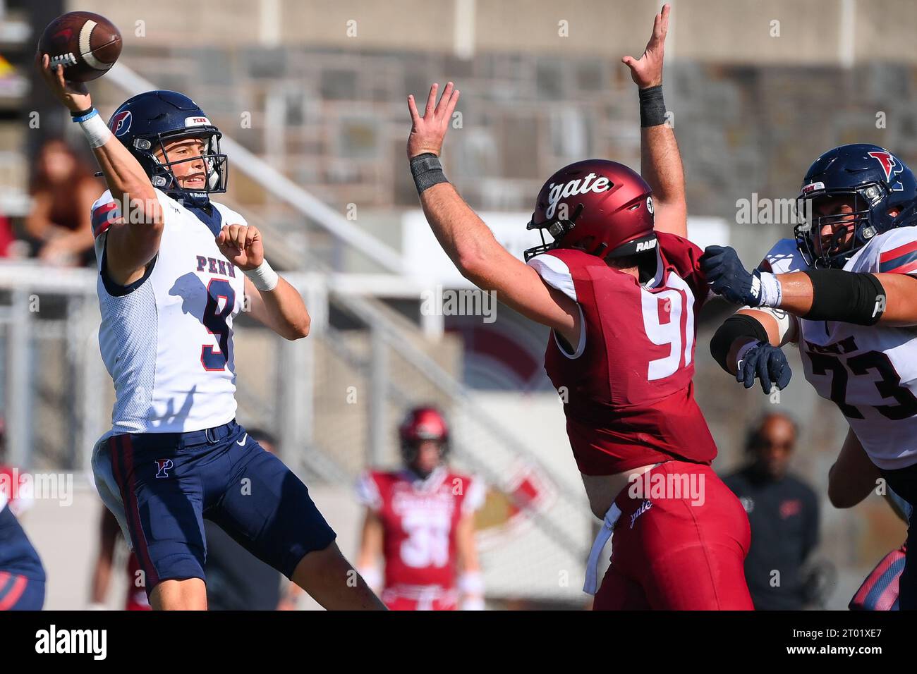 September 16, 2023: Pennsylvania Quakers quarterback Aidan Sayin (9 ...