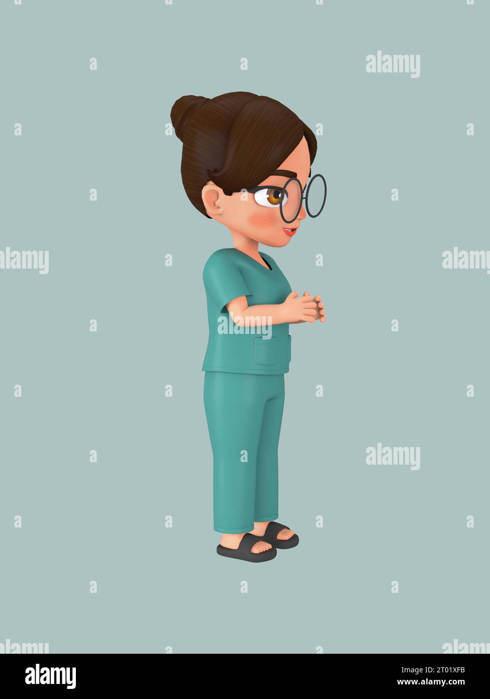 Cartoon illustration funny female nurse hi-res stock photography and ...