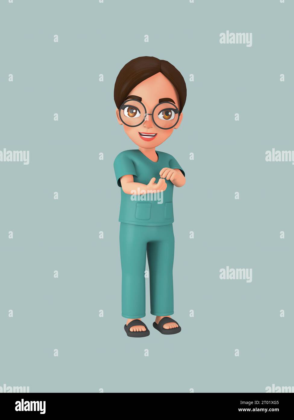 Cartoon illustration funny female nurse hi-res stock photography and ...
