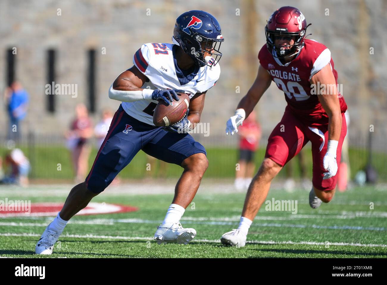 September 16, 2023: Pennsylvania Quakers running back Jonathan Mulatu ...