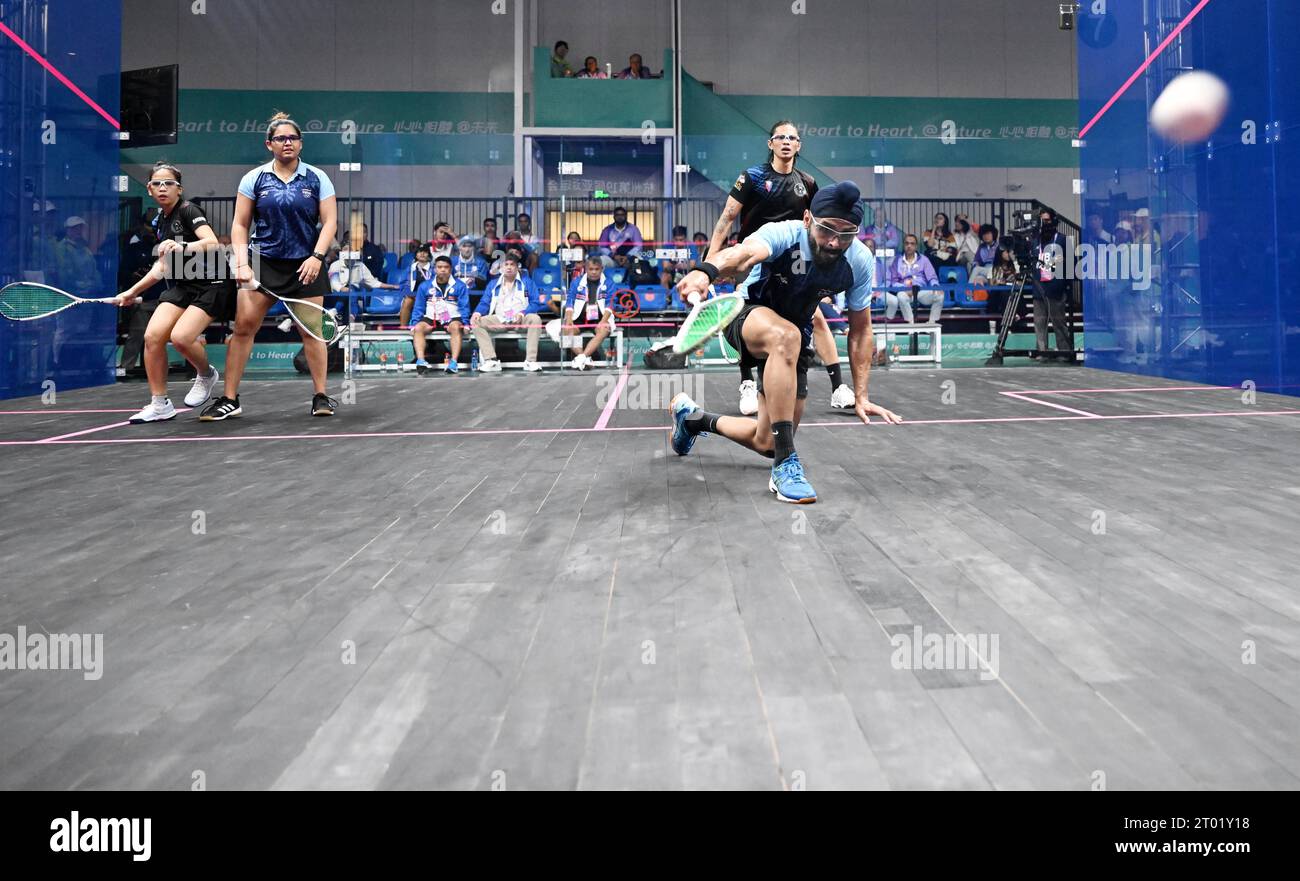 Hangzhou, China's Zhejiang Province. 3rd Oct, 2023. Dipika Pallikal ...