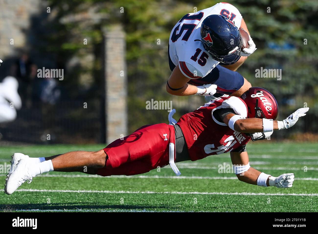 September 16, 2023: Pennsylvania Quakers tight end Bryce Myers (15 ...