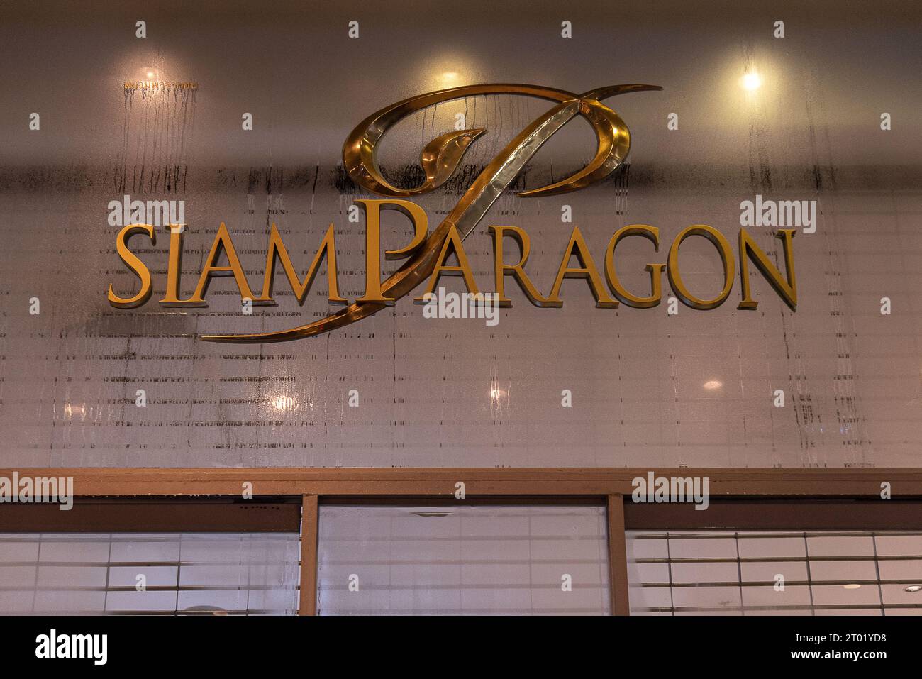 Bangkok, Thailand. 03rd Oct, 2023. A Siam paragon sign seen outside the ...