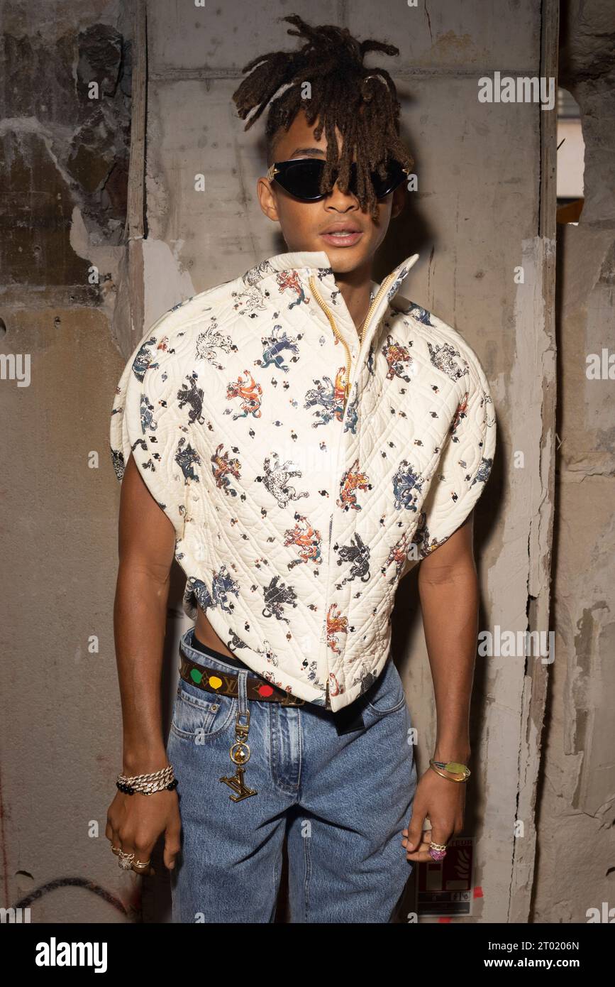 Jaden Smith Kimye Bainise Jaden Smith Attends The Louis Vuitton