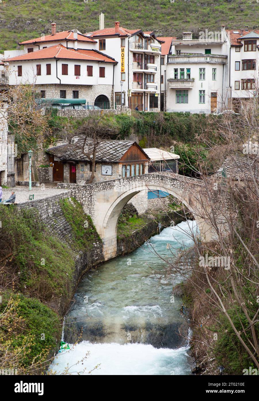Crooked Bridge (Kriva Cuprija), Mostar Stock Photo - Alamy
