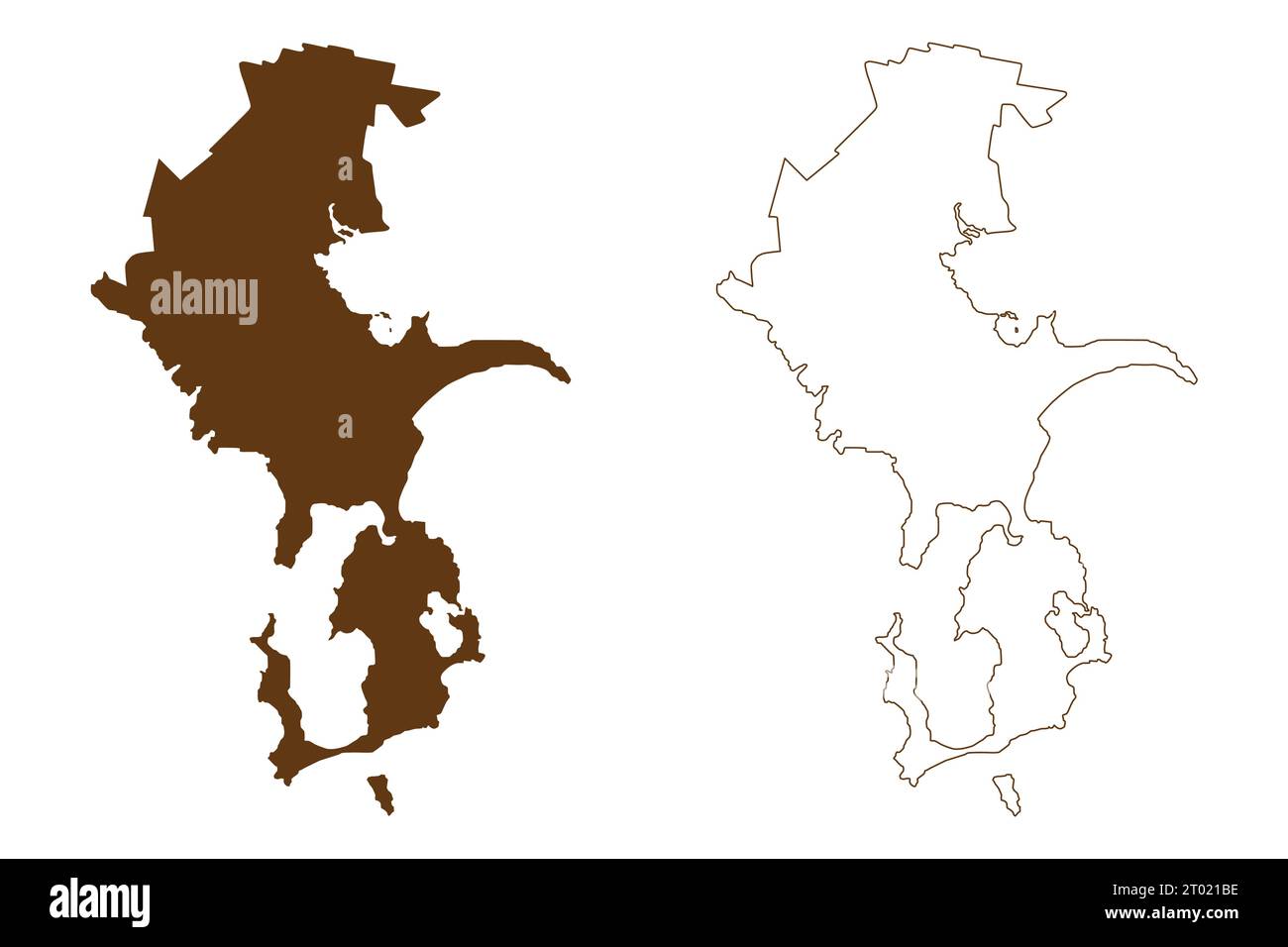 Vector map of clarence hi-res stock photography and images - Alamy