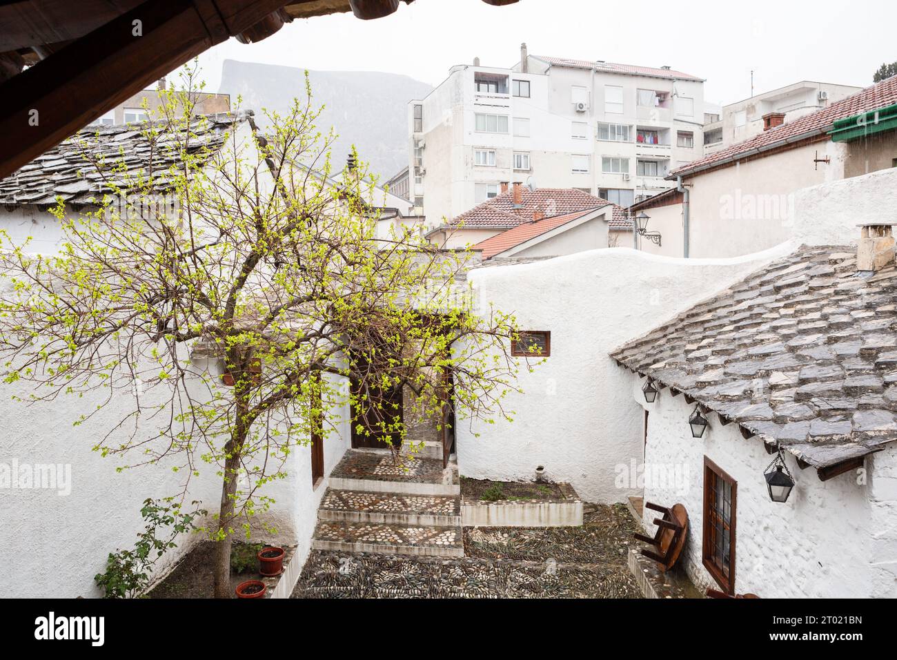Courtyard, Turkish house museum, Mostar Stock Photo - Alamy