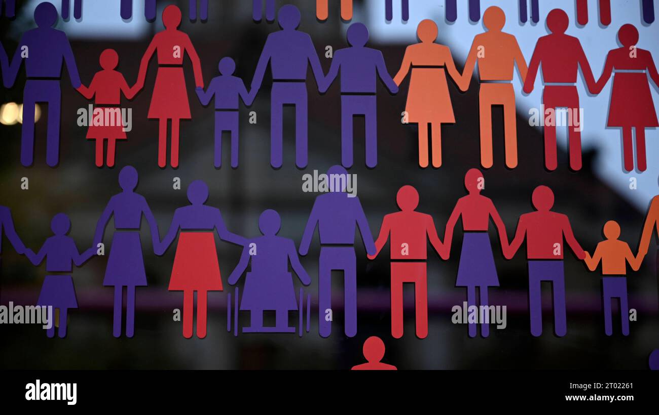 Illustration, Werbung, fuer Inklusion, Integration, aufgenommen in ...