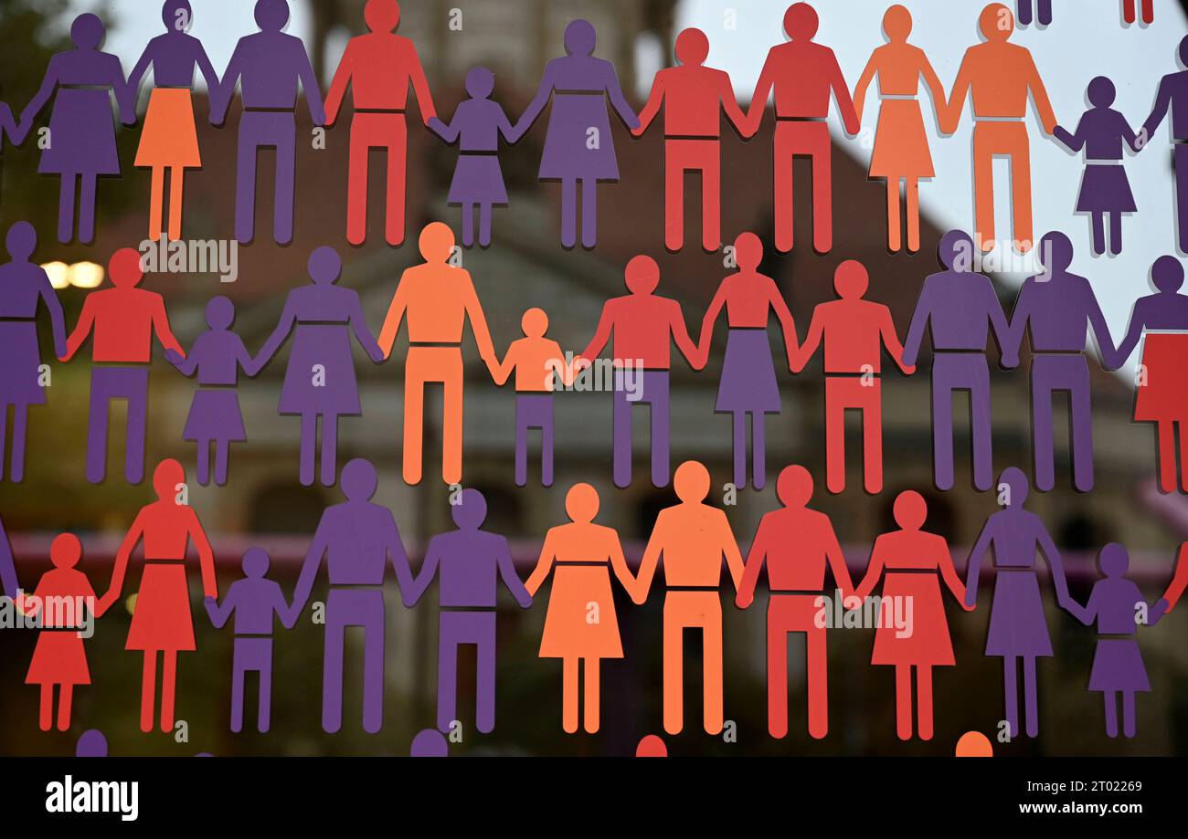 Illustration, Werbung, fuer Inklusion, Integration, aufgenommen in ...