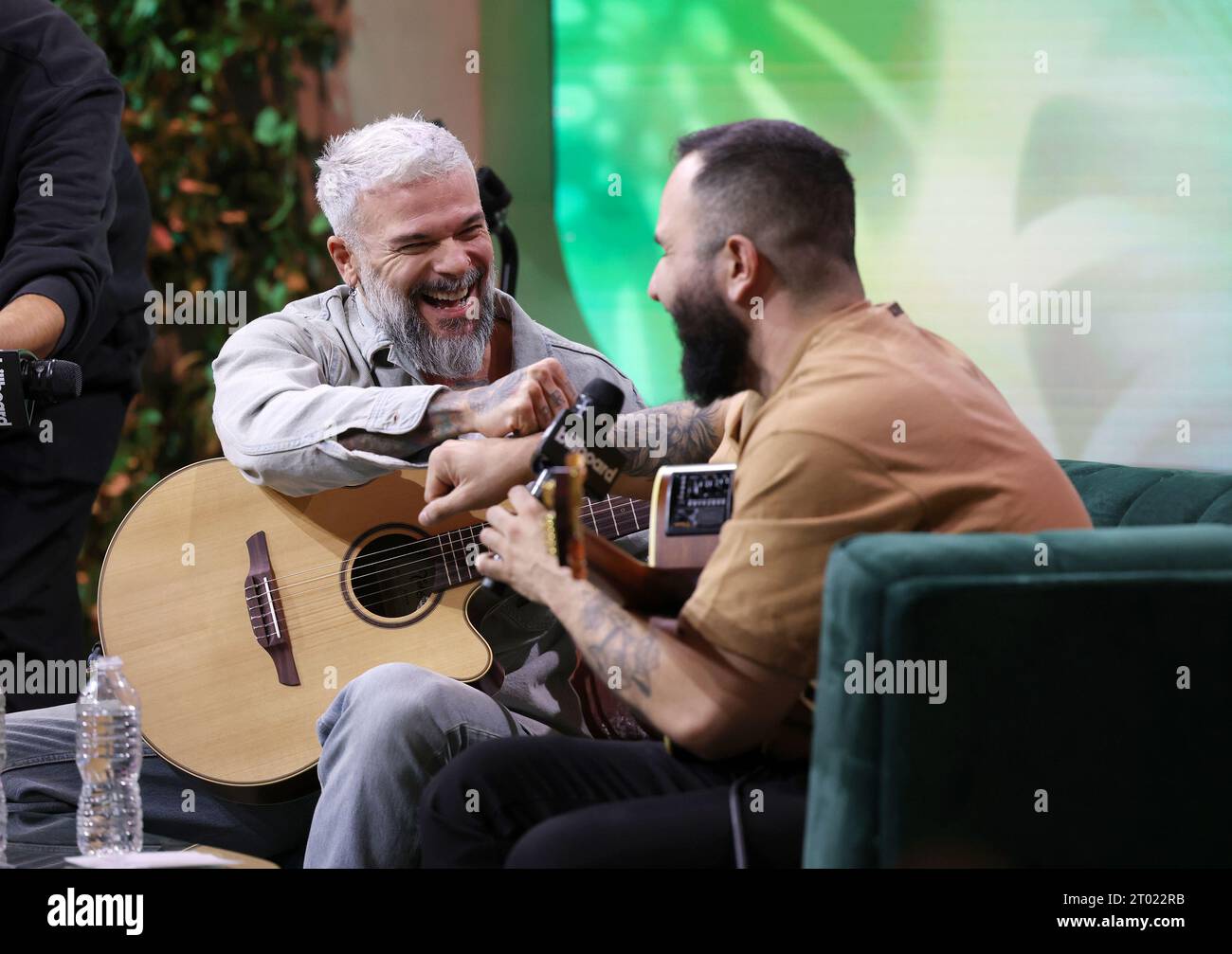 MIAMI BEACH, FL-OCT 3: Pedro Capo and Carin Leon are during “Making The ...