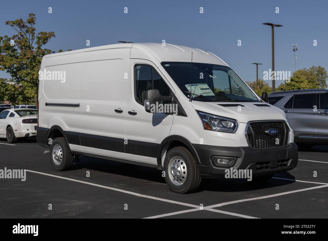 Zionsville - October 1, 2023: Ford Transit Cargo display at a ...