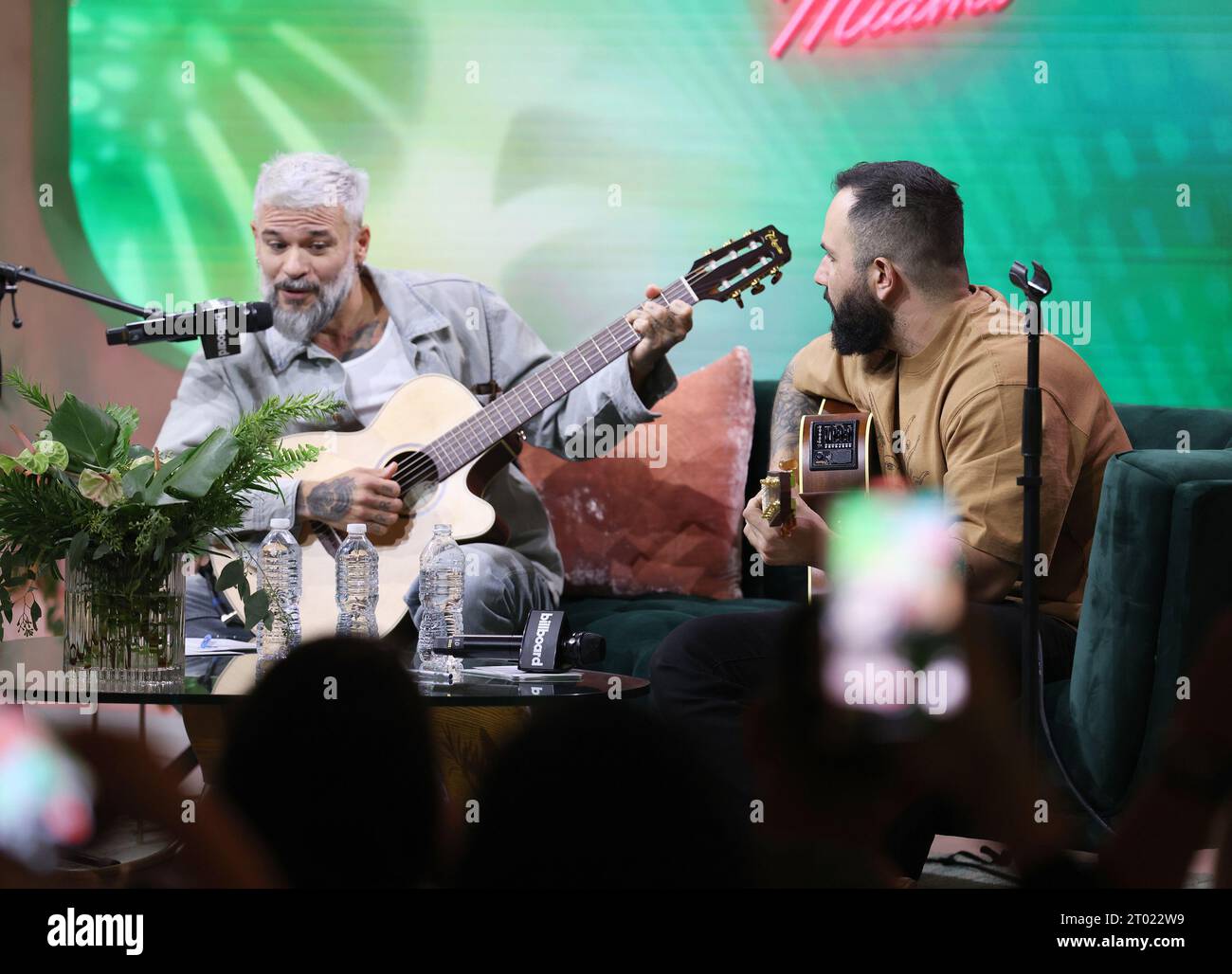 MIAMI BEACH, FL-OCT 3: Pedro Capo and Carin Leon are during “Making The ...