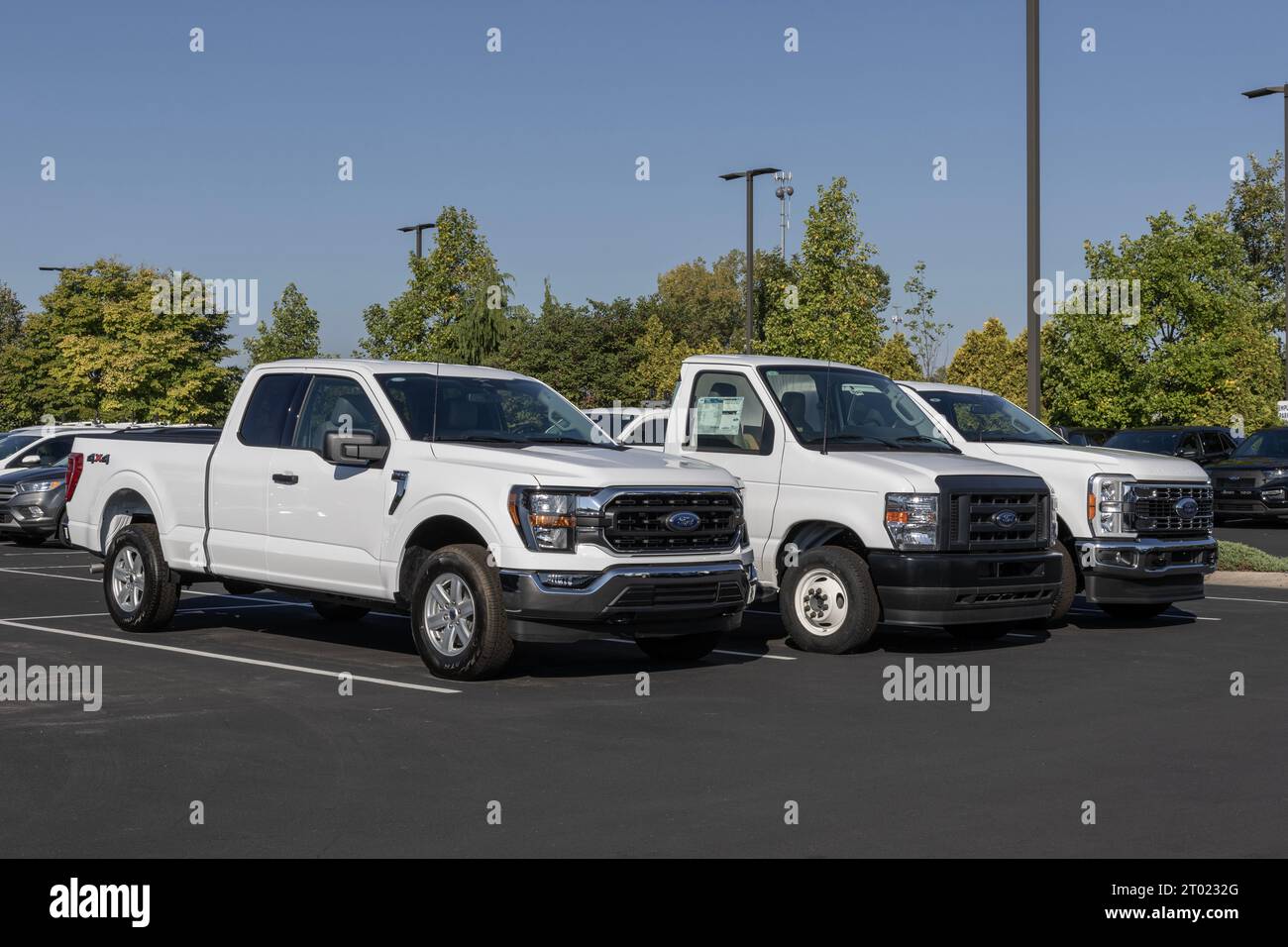 Zionsville - October 1, 2023: Ford Truck display at a dealership. Ford ...