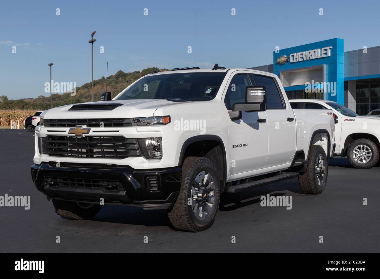 West Harrison - September 24, 2023: Chevrolet Silverado 2500 display at ...
