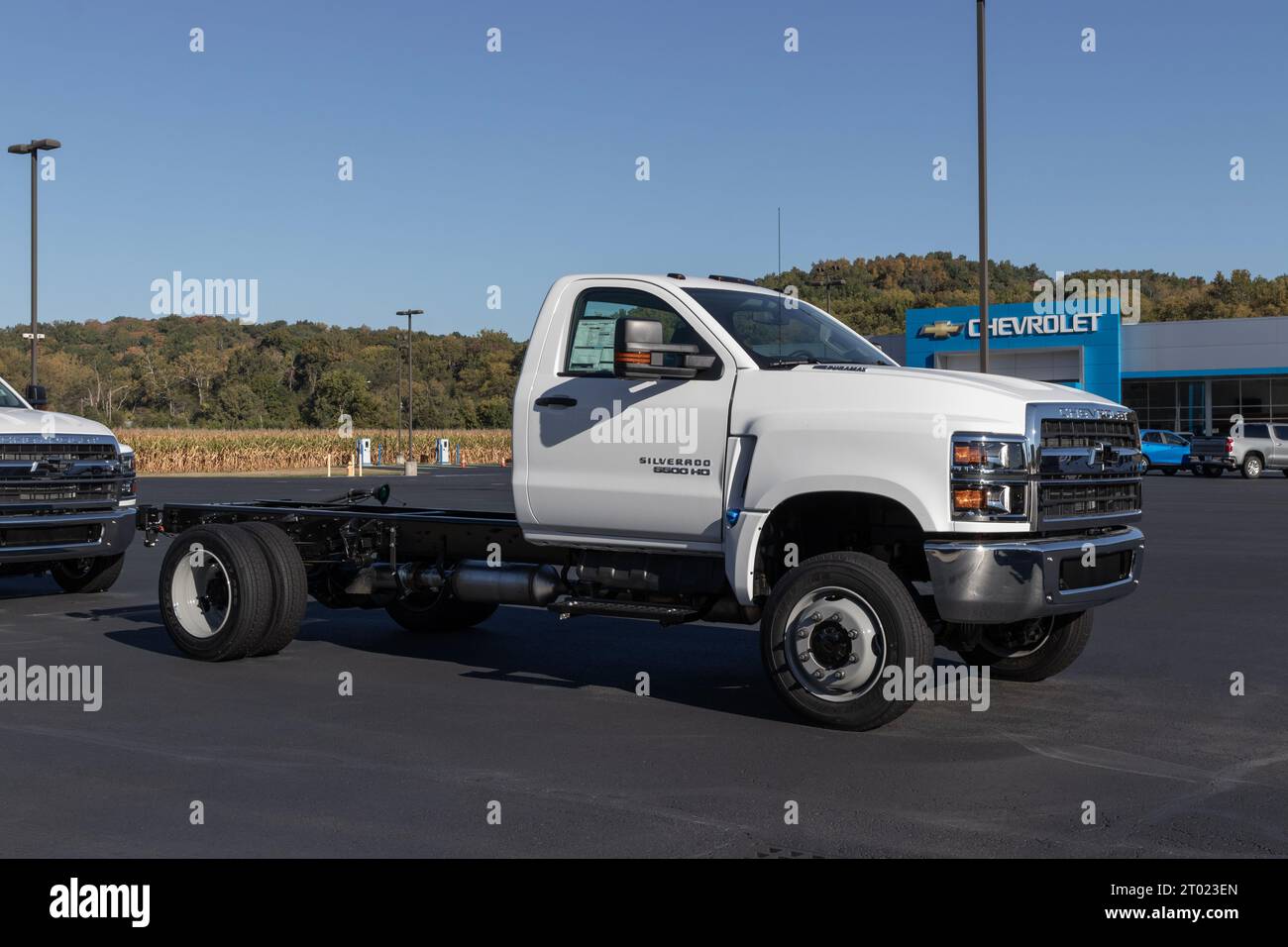 West Harrison - September 24, 2023: Chevrolet Silverado 5500 Medium ...