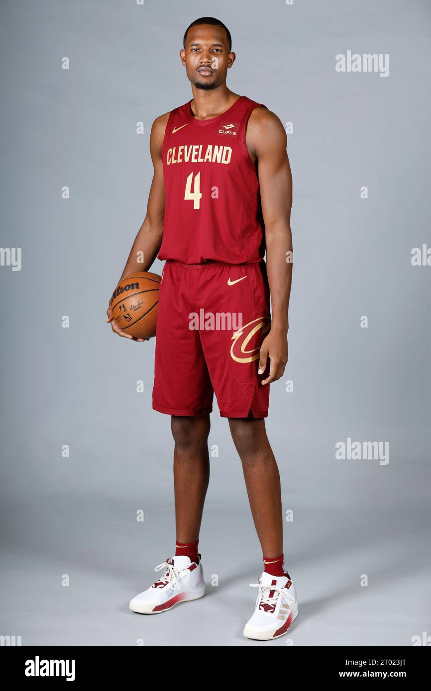 Cleveland Cavaliers forward Evan Mobley poses for a portrait during the ...