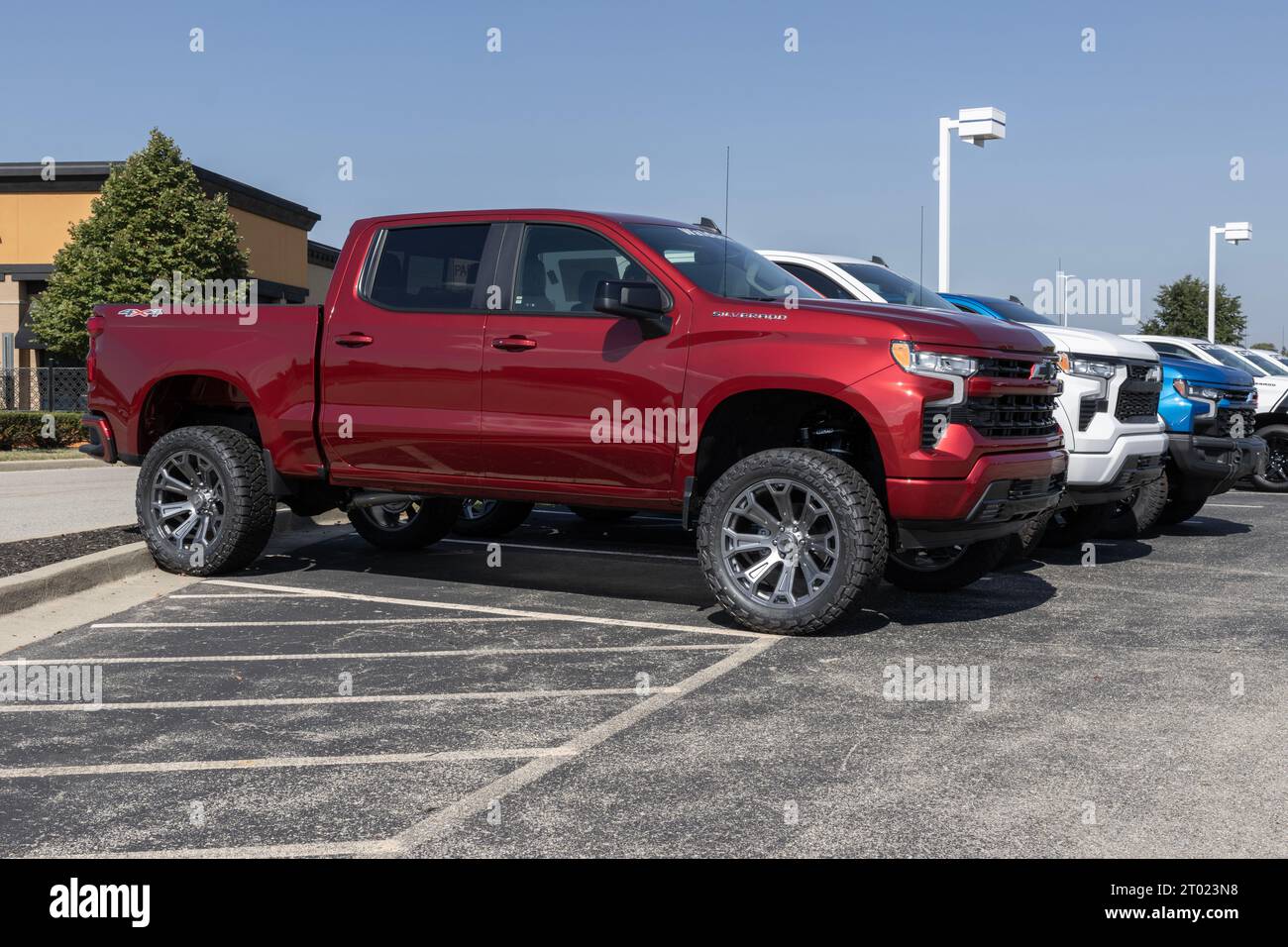 Plainfield - October 1, 2023: Chevrolet Silverado 1500 4WD with Waldoch ...