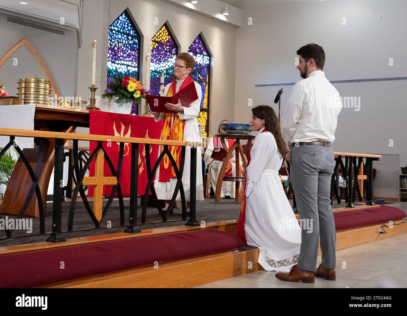 Austin Texas USA, October 1 2023: Ordination ceremony for Cecilia ...