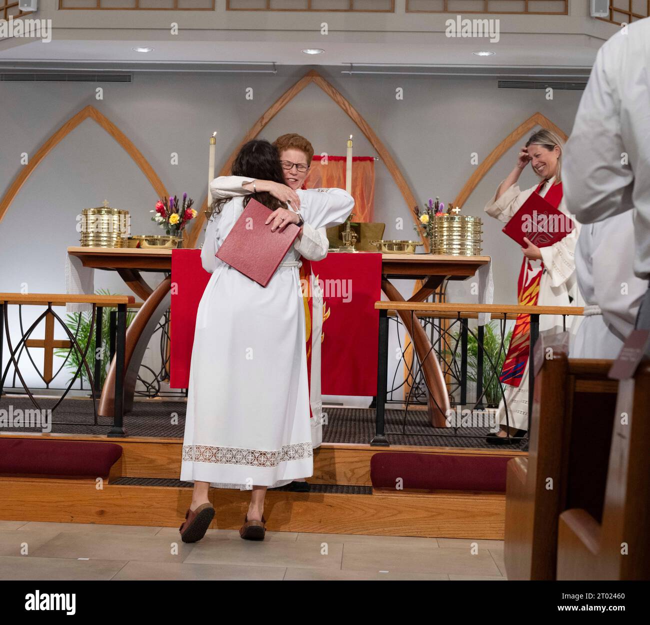 Austin Texas USA, October 1 2023: Ordination ceremony for Cecilia ...