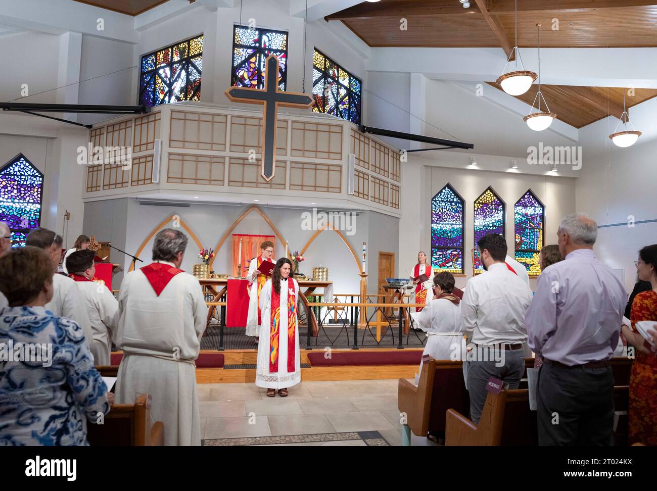 Austin Texas USA, October 1 2023: Ordination ceremony for Cecilia ...
