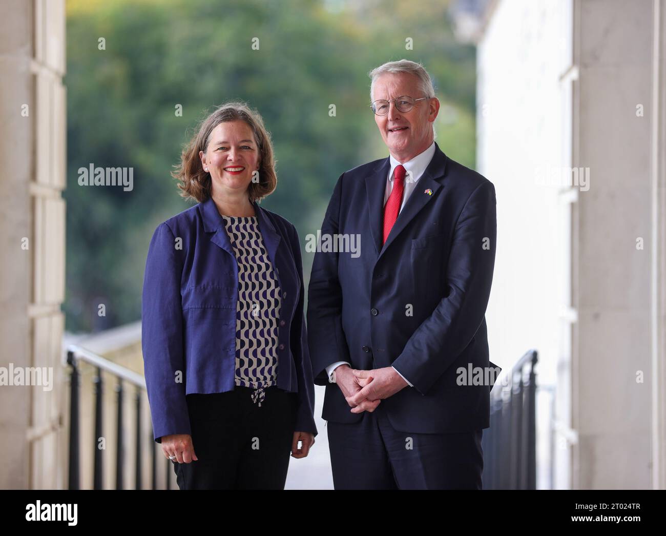 Northern Ireland shadow secretary Hilary Benn (right) with Shadow ...