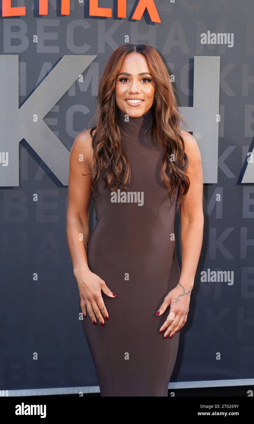 Alex Scott arrives for the premiere of Netflix's documentary series ...