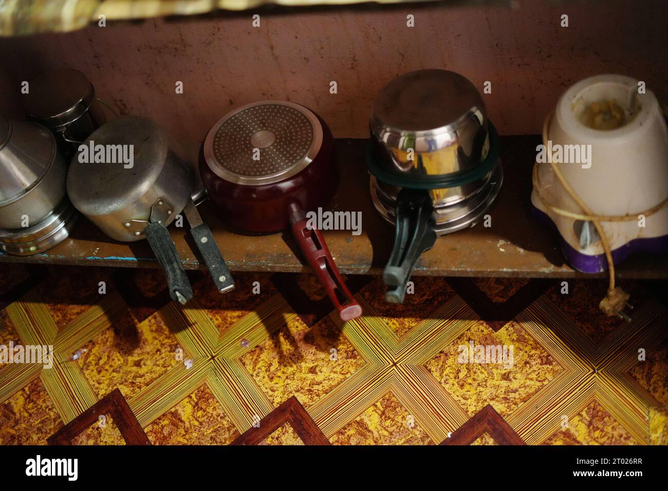 Kitchen utensils used in houses in kerala Stock Photo - Alamy