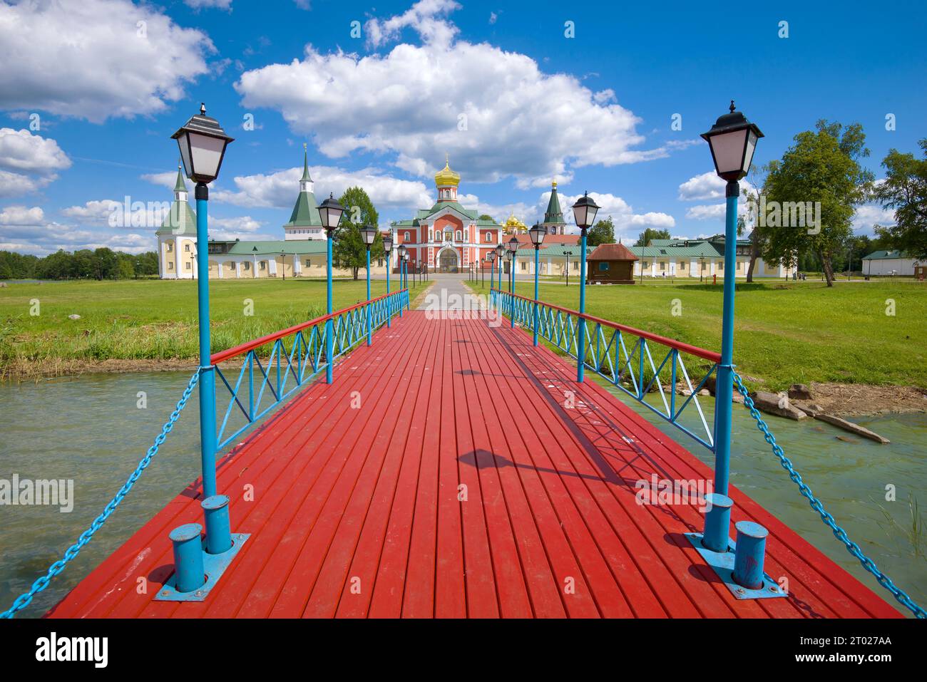 View of the Valdaiky Iversky Svyatoozersky Bogoroditsky monastery in ...