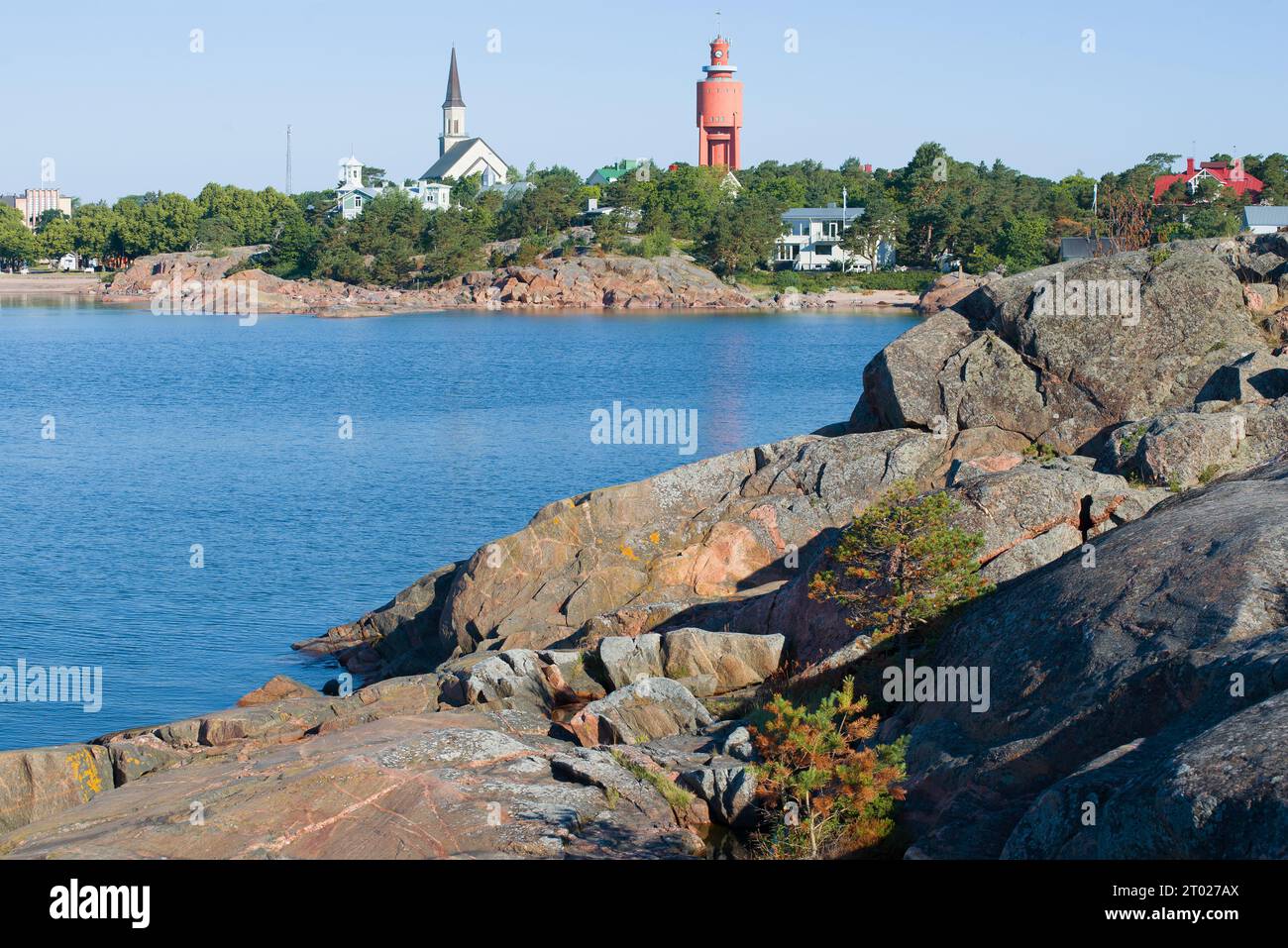 On rocks of the peninsula of Hanko. Finland Stock Photo - Alamy