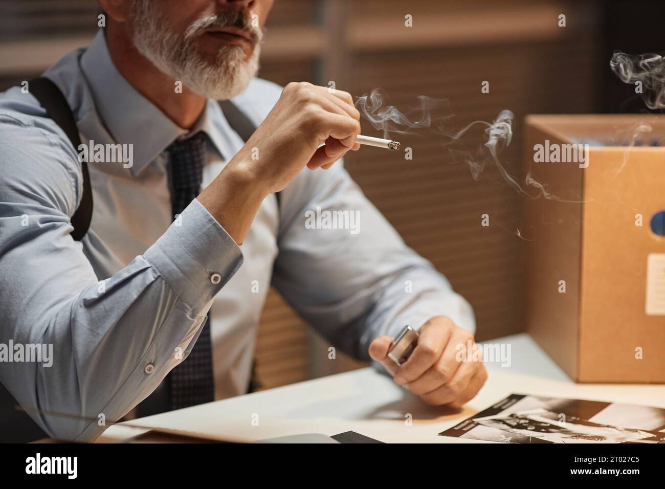 Police detective desk hi-res stock photography and images - Alamy