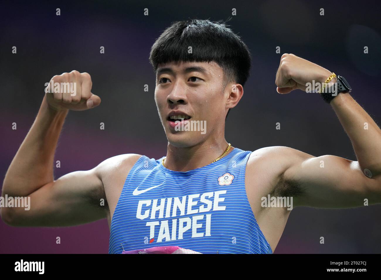 Hangzhou, China's Zhejiang Province. 3rd Oct, 2023. Cho Chia-Hsuan of ...