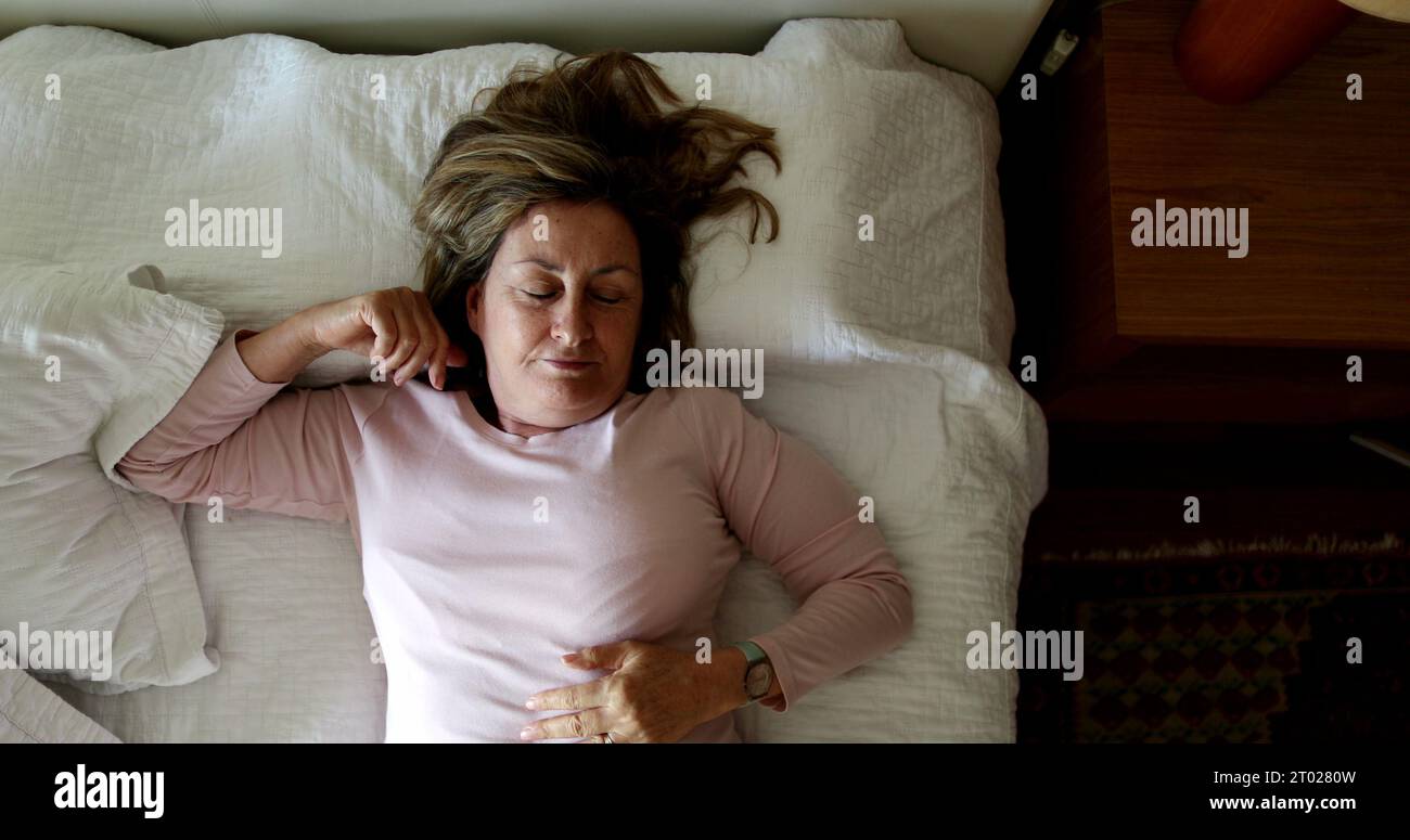 Person getting up from bed hi-res stock photography and images - Alamy
