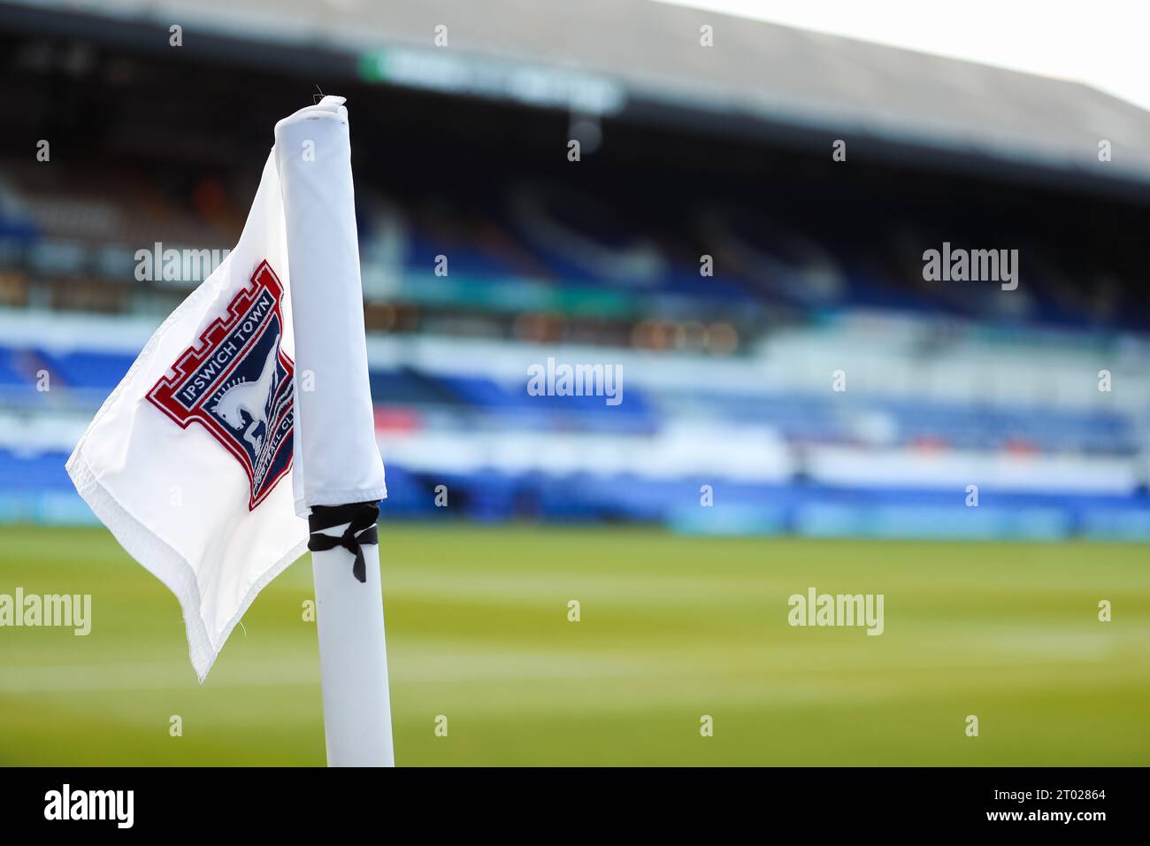 Ipswich, UK. 03rd Oct, 2023. a general view of an Ipswich Town corner ...