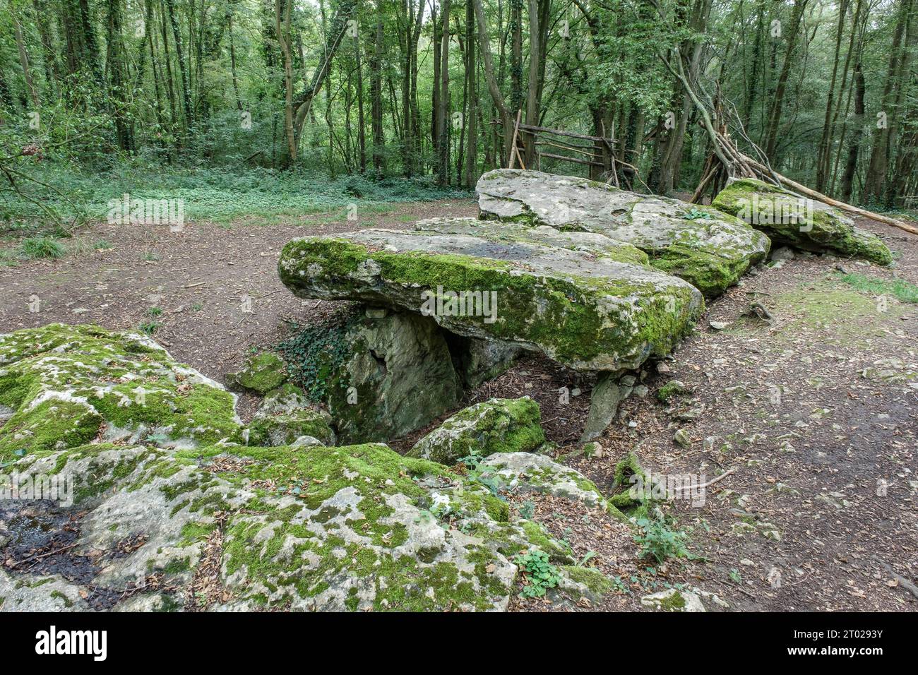 The Dampsmesnil megalith is a covered vestibule dating of the neolithic ...
