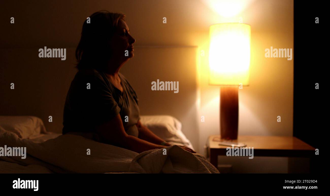 Person getting out of bed hi-res stock photography and images - Alamy