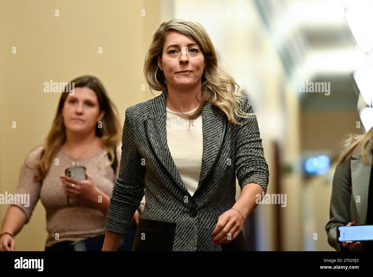 Minister of Foreign Affairs Melanie Joly arrives for a meeting of the ...