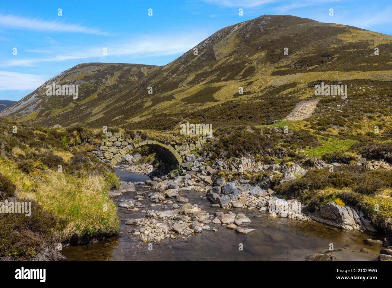 Highlands scenes near the Old Military Road in the Cairngorms National ...