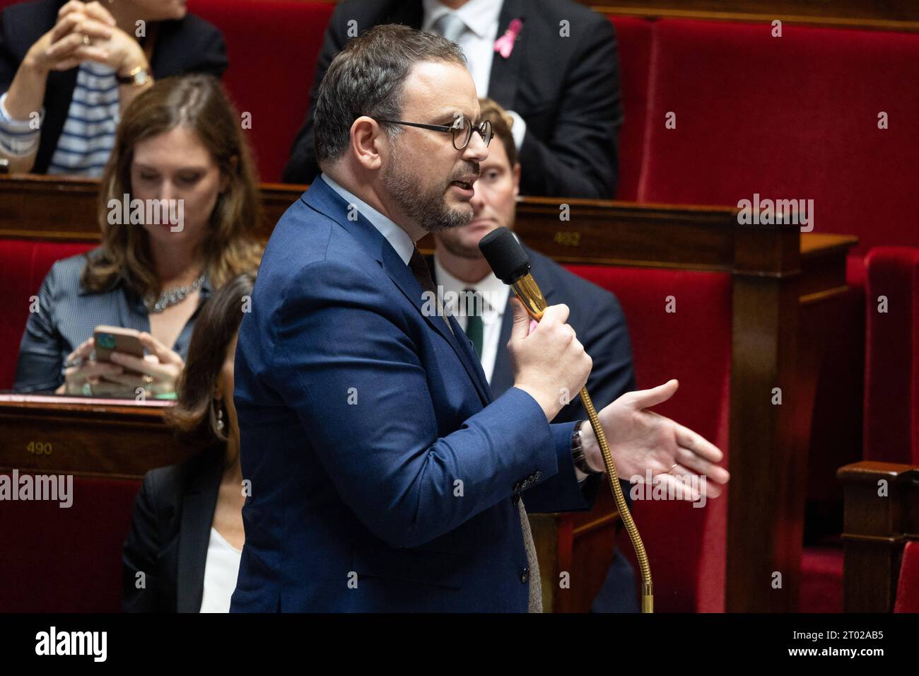 Paris, France. 03rd Oct, 2023. French Minister of Health and Prevention ...