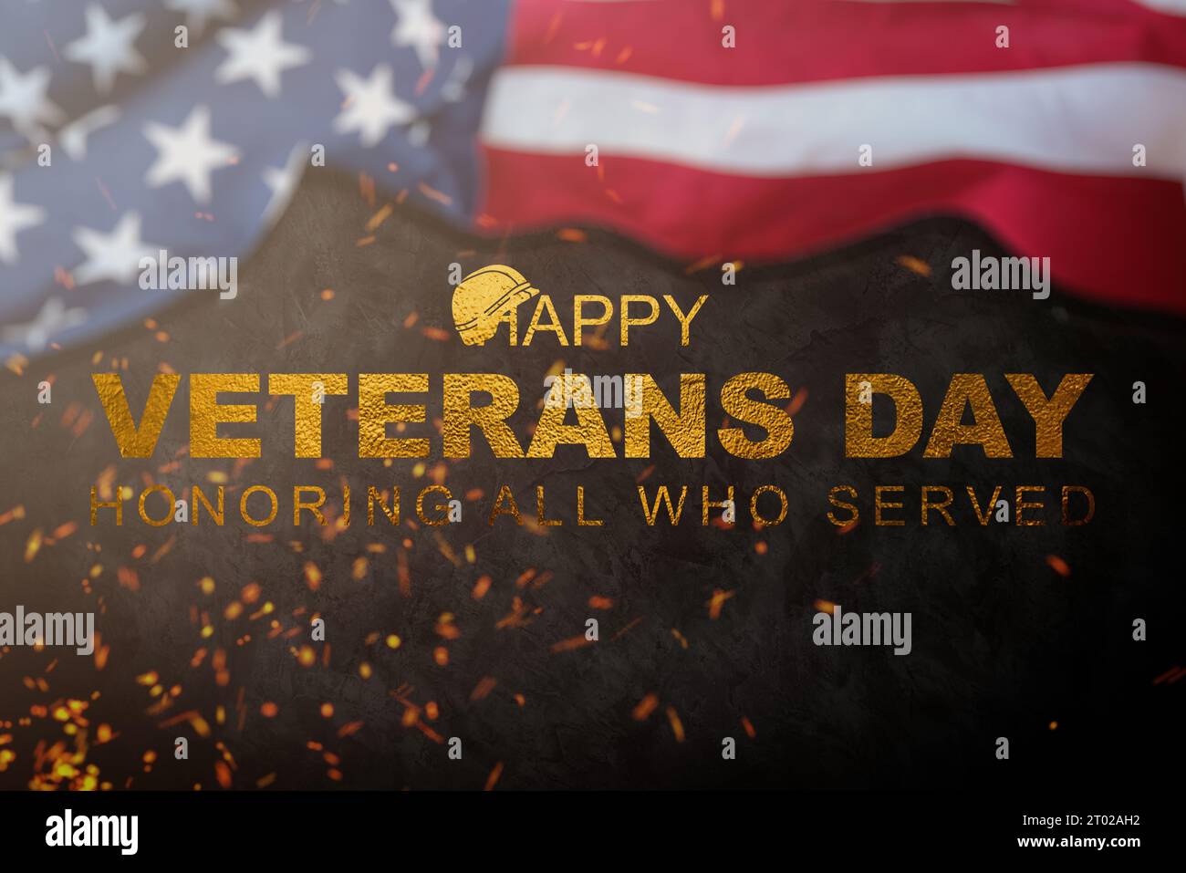 Veterans day text with phrase "Honoring all who served". Hand drawn ...