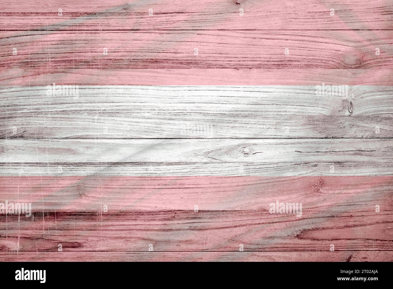Austria Flag painted on old wood plank background Stock Photo - Alamy