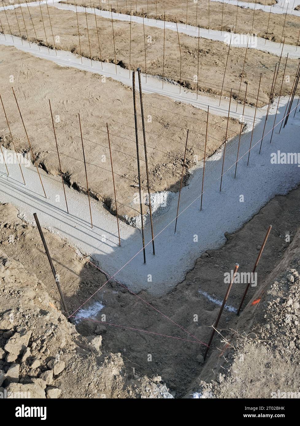 House construction site. Structural work Stock Photo - Alamy