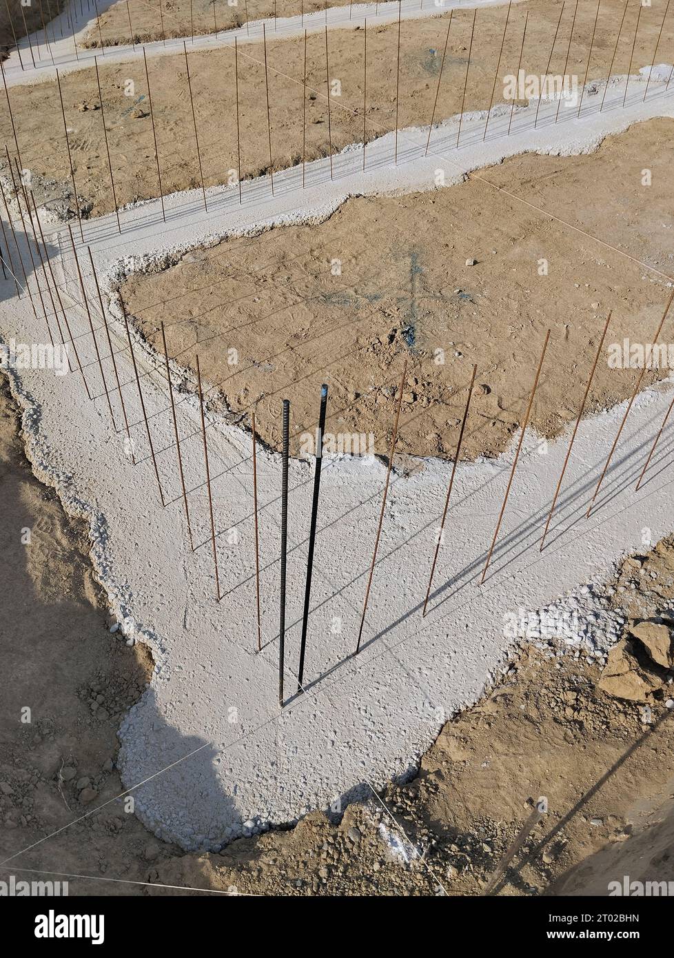 House construction site. Structural work Stock Photo - Alamy