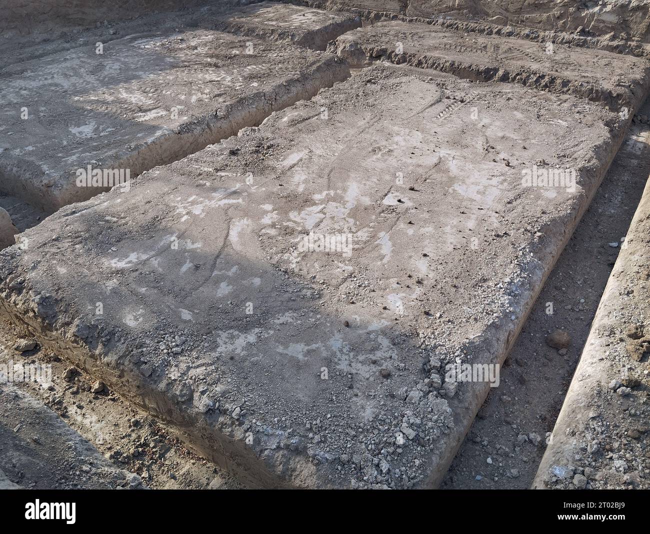 House construction site. Structural work Stock Photo - Alamy