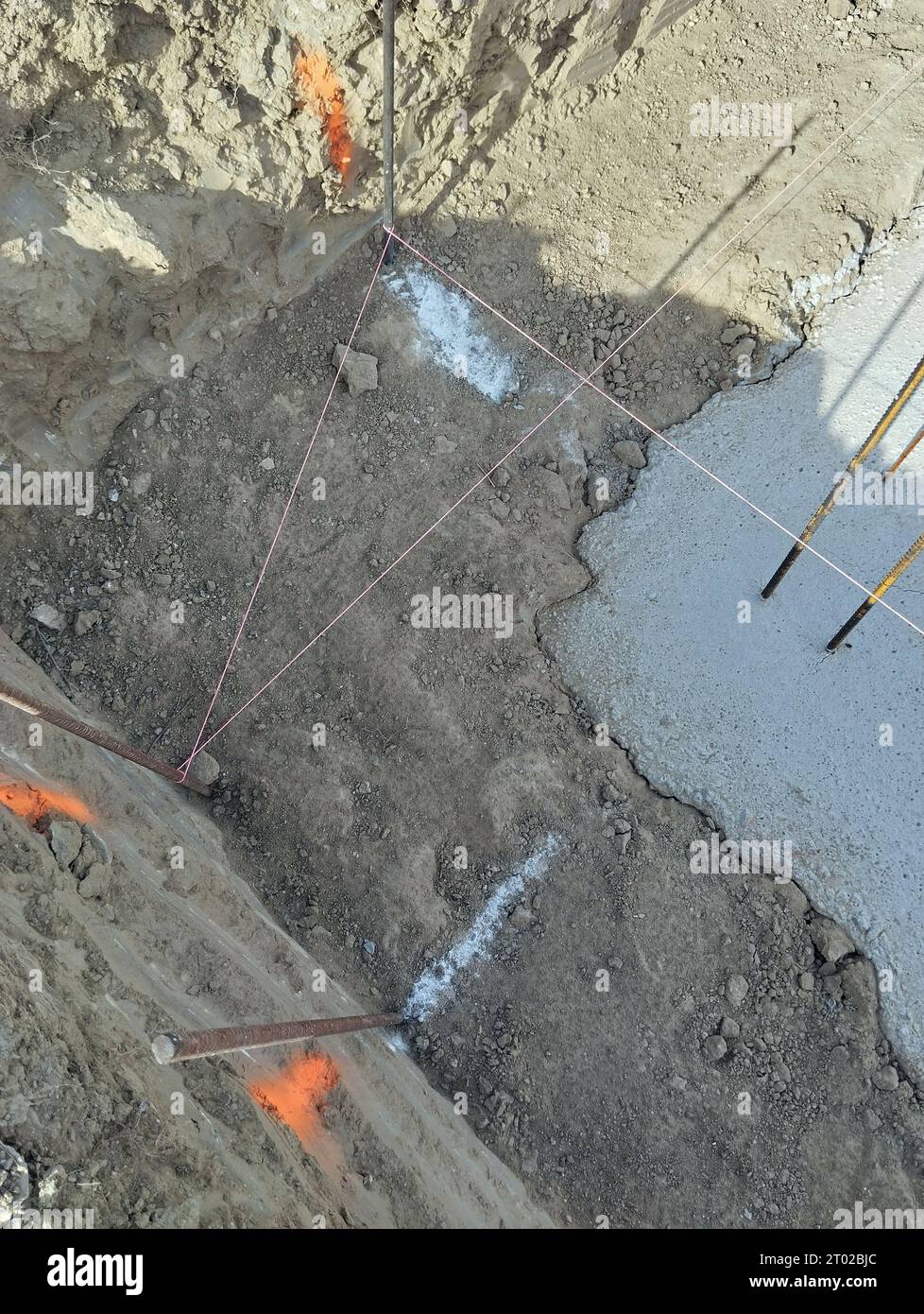 House construction site. Structural work Stock Photo - Alamy