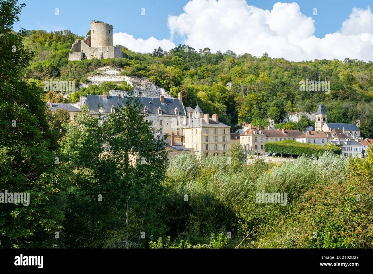 La Roche-Guyon in the Regional Natural Parc of the Vexin with its ...